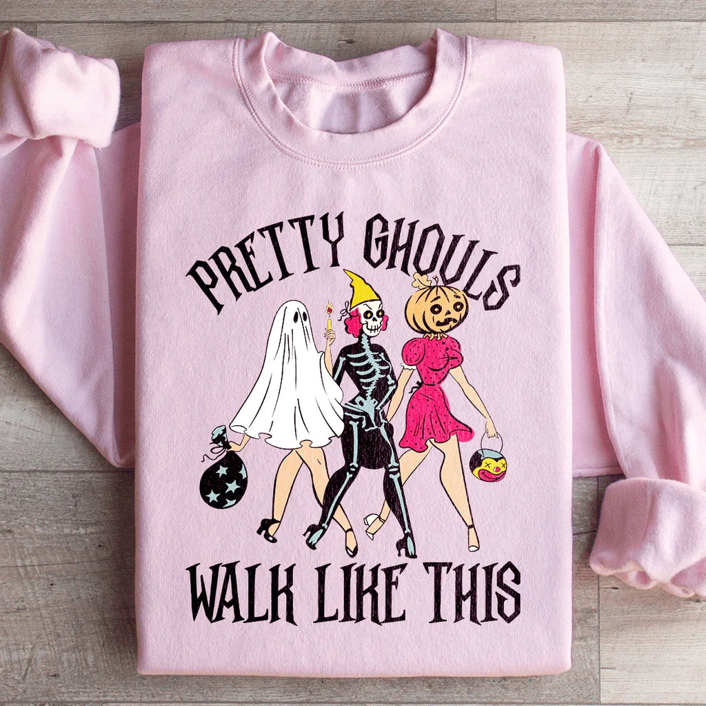 Pretty Ghouls Walk Like This Sweatshirt – Peachy Sunday
