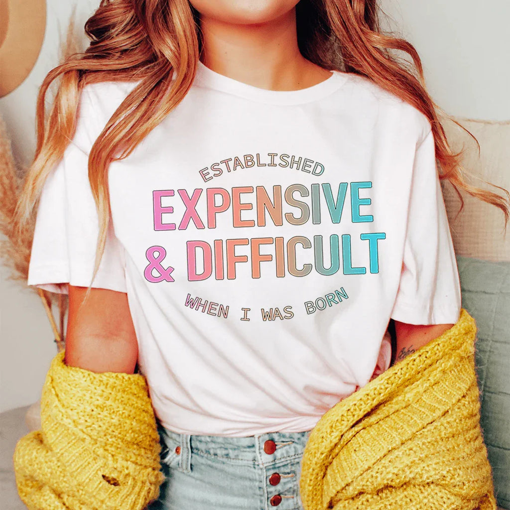 Expensive & Difficult Tee – Peachy Sunday