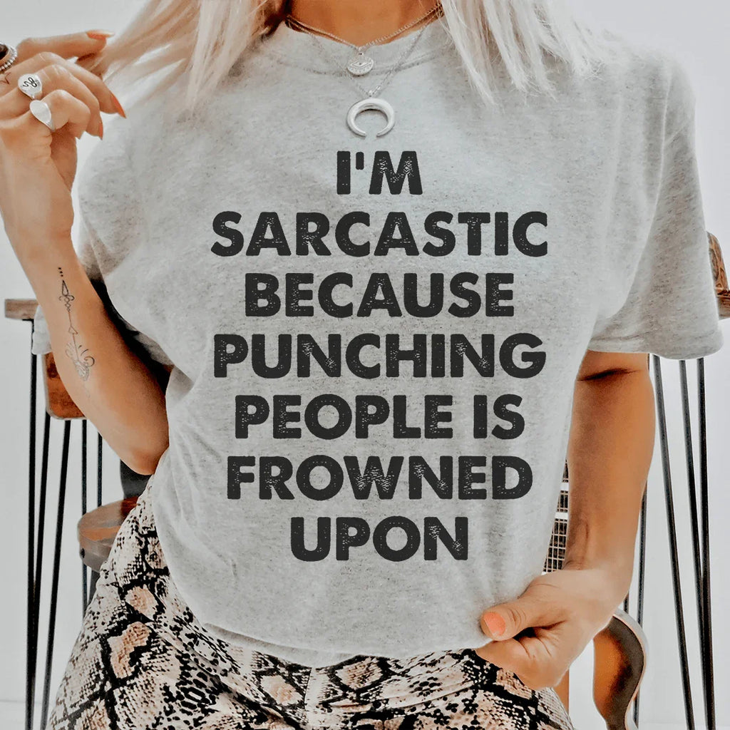 I'm Sarcastic Tee – Peachy Sunday