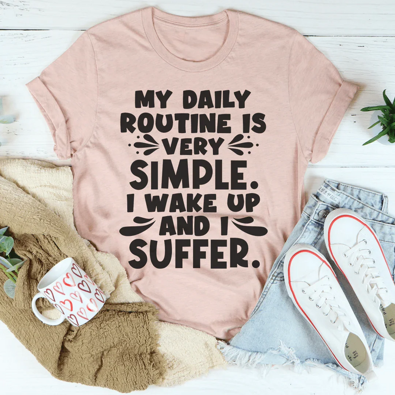 My Daily Routine Tee – Peachy Sunday