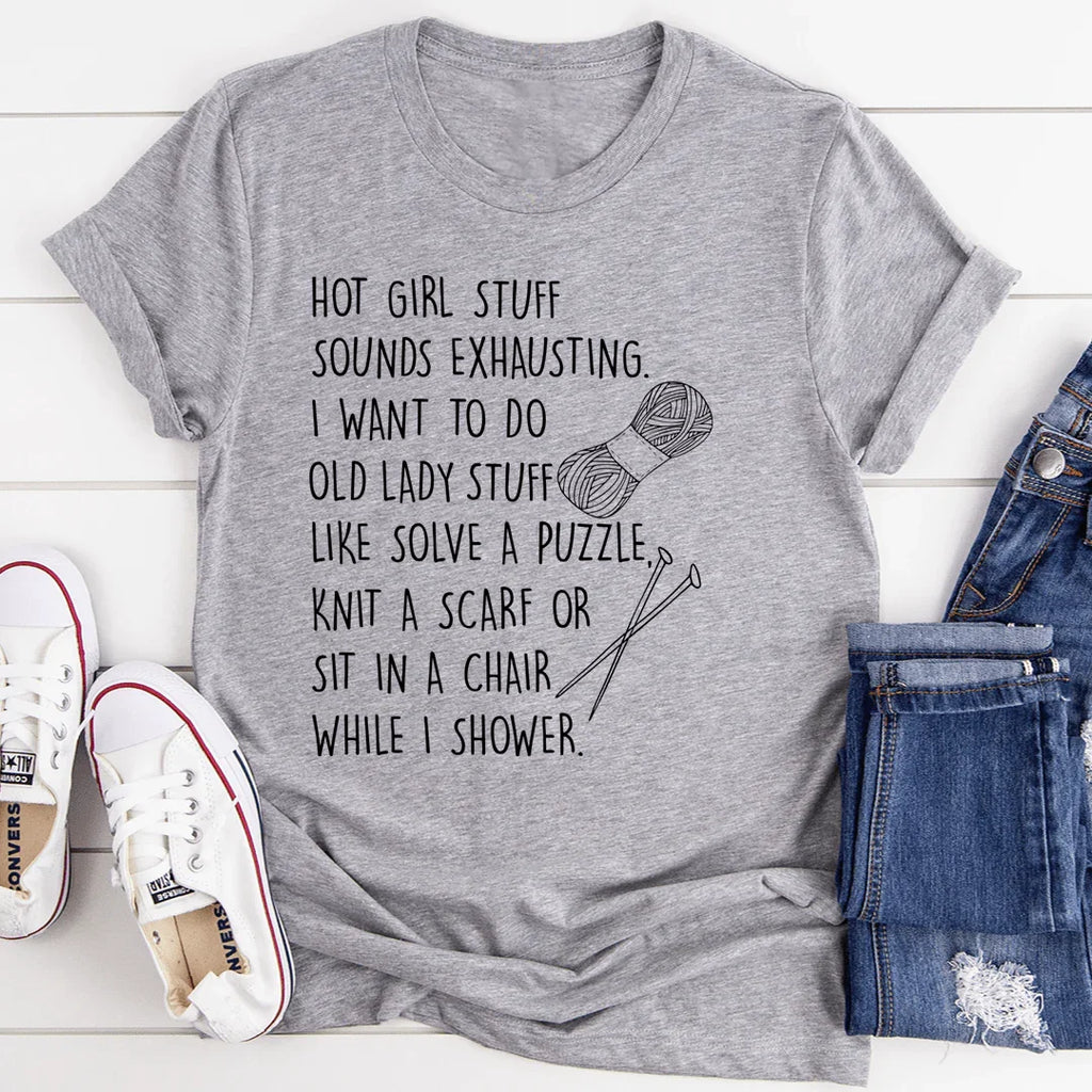 Old Lady Stuff Tee – Peachy Sunday