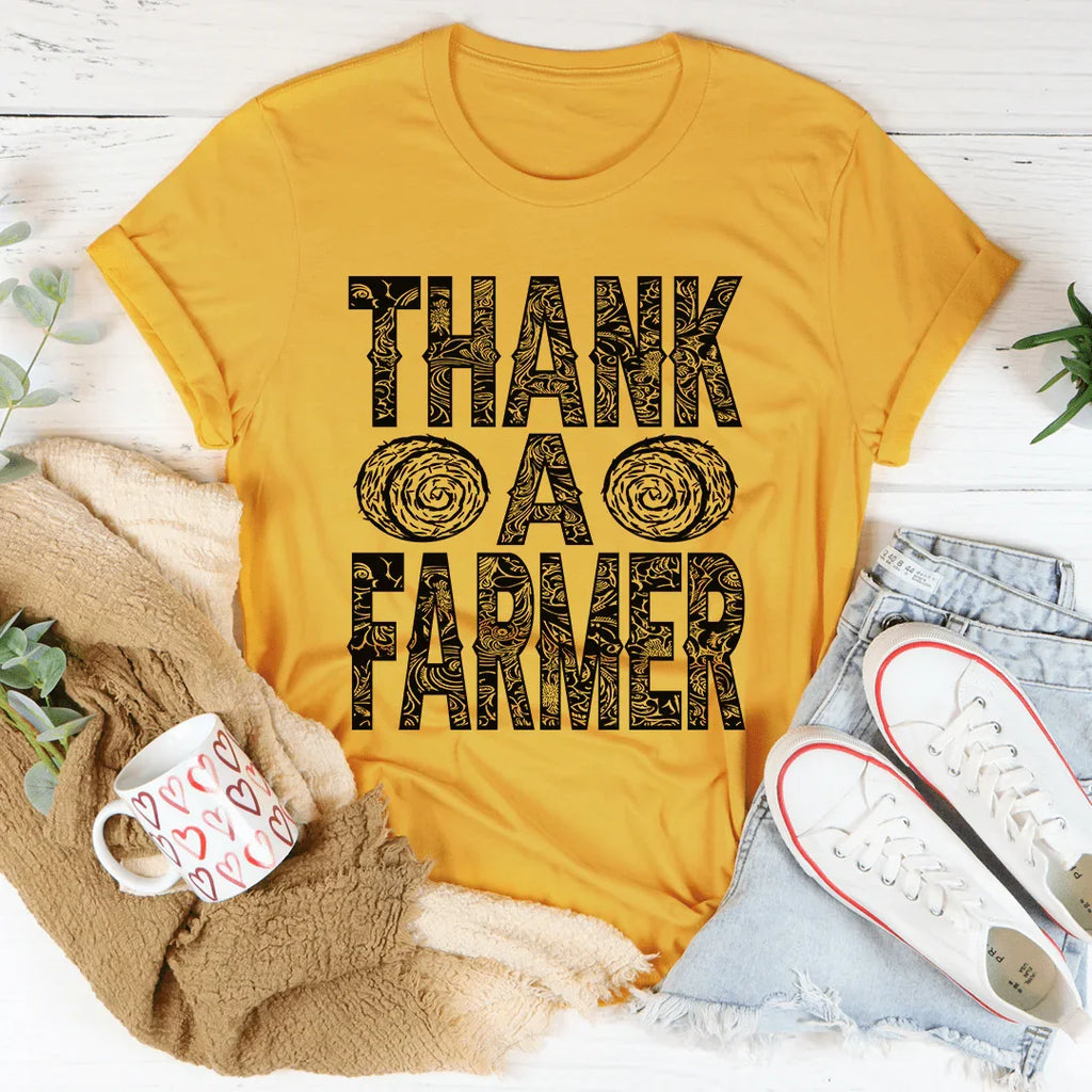 Thank A Farmer Tee – Peachy Sunday